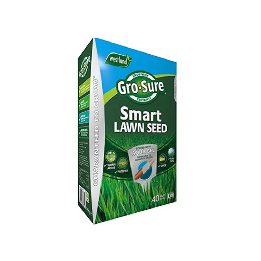 Gro-Sure Aqua Gel Coated Smart Grass Lawn Seed, 40 m2 - 1.6 kg ...