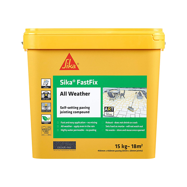 Sika FastFix All Weather Jointing Paving Compound Flint 15kg - Pallet ...
