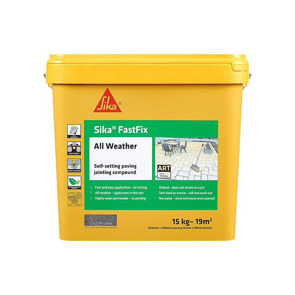Sika FastFix All Weather Jointing Paving Compound Deep Grey - 14kg ...